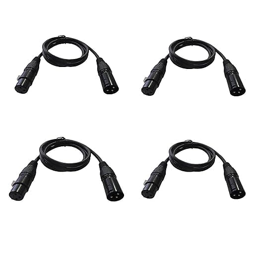 6.56Ft 2 Meters 3 Pin Xlr Dmx Cable Male To Female For Stage | Reverb