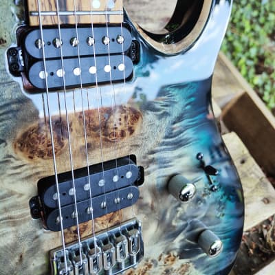 Kiesel DC 600 Teal Poplar - Pale Moon Ebony Jeff Kiesel | Reverb