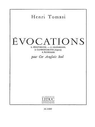 Tomasi Henri Evocations Cor Anglais Solo Book | Reverb