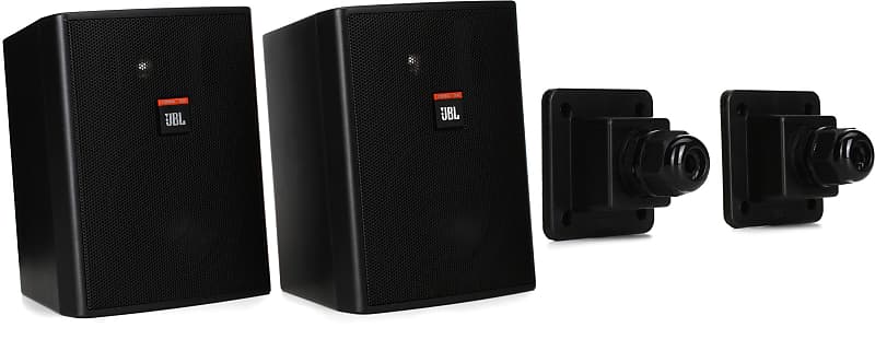 JBL Control 25AV Speaker Pair - Black Bundle with JBL MTC-PC2 | Reverb