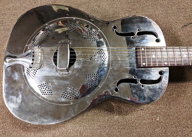 Dean RESC Resonator Metal Body Chrome Guitar, Round Neck, | Reverb UK