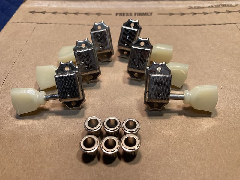 Kluson Deluxe 3x3 Tuners 2022 - Aged nickel | Reverb