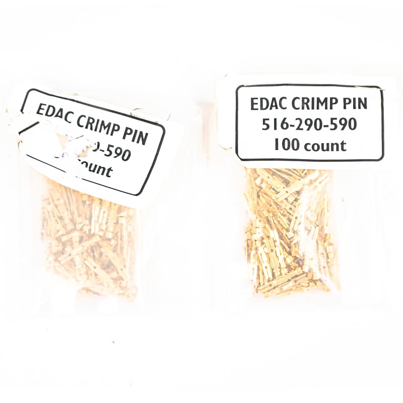 EDAC Crimp PIN 516-290-590 - 2 Packs of 100 - New | Reverb