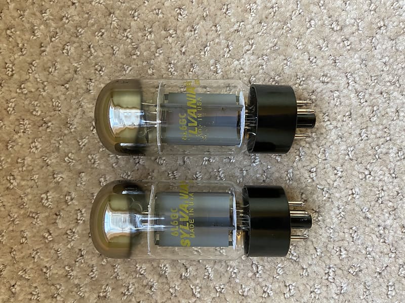 Sylvania 6L6 Matched Pair | Reverb