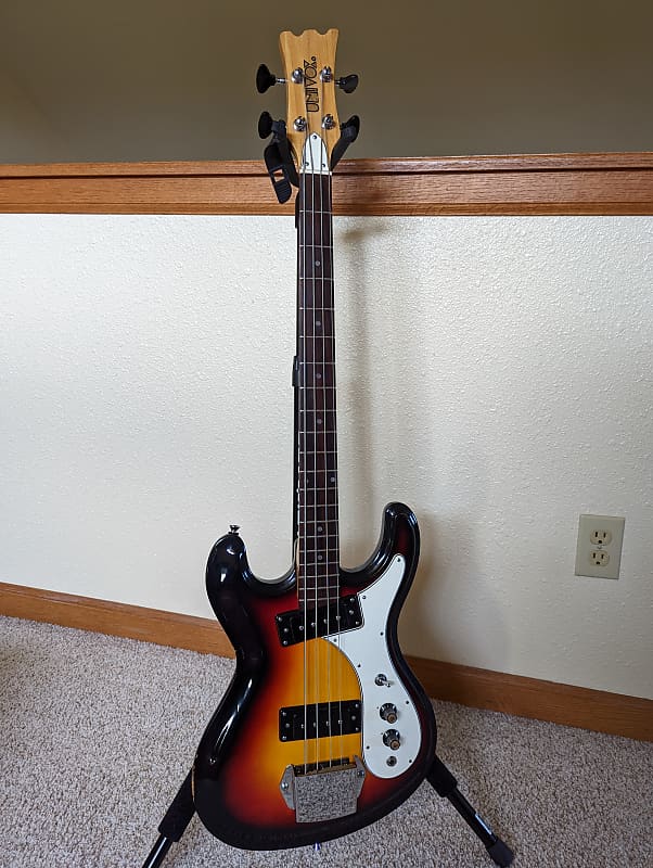 Vintage Univox Hi Flyer Bass Made In Japan Sunburst Finish w/ | Reverb