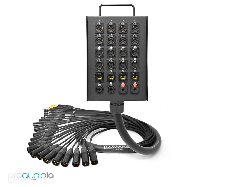 24 Channel Custom Mogami Studio Wall Stage Box Neutrik Gold | | Reverb