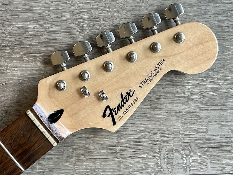 Stratocaster Loaded Neck with Fender Black Label Logo, | Reverb