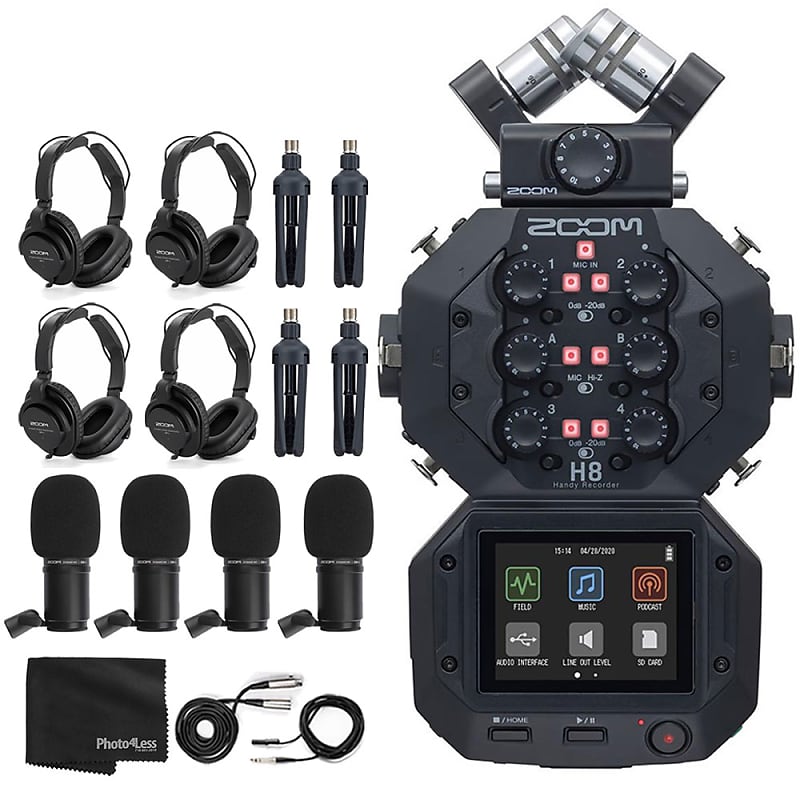 Zoom H8 Eight Track Handy Recorder For Podcasting, Music, | Reverb