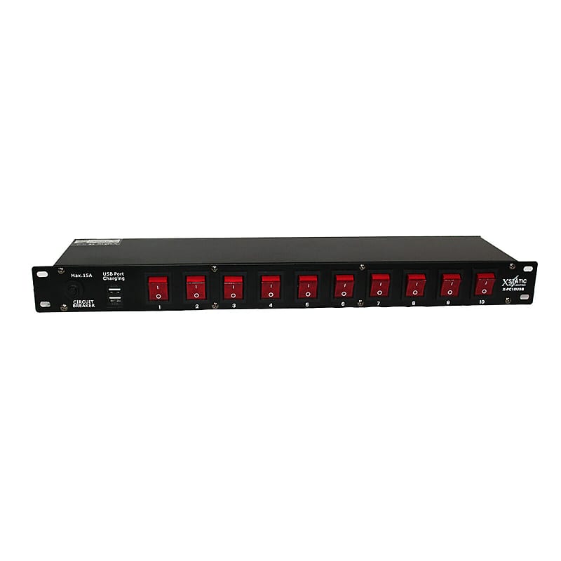 Pro X X-PC10USB 10 Plug Rack Mount Power Distribution Switch | Reverb