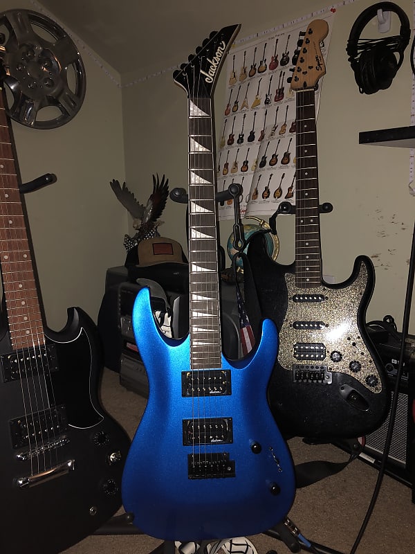 Jackson Dinky js22 Blue | Reverb