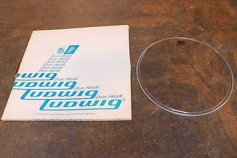 Ludwig 18" Striders Heavy Clear Tom Drum Head Vintage | Reverb