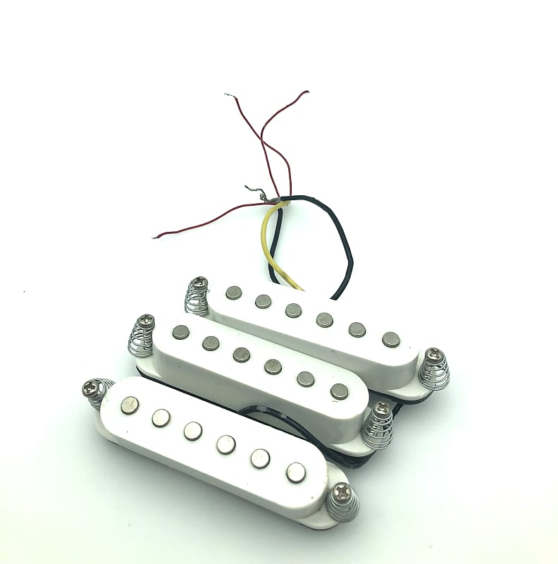 Stratocaster Style Low Output Pickups Set White | Reverb