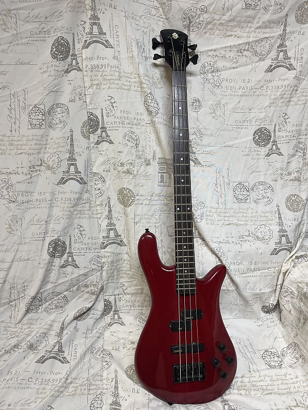 1987 Spector NS-2A Kramer Era Made In Korea Bass Trans Red | Reverb