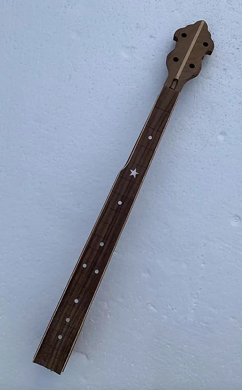 5 String Banjo Walnut Wood Neck with Fingerboard Fretboard | Reverb