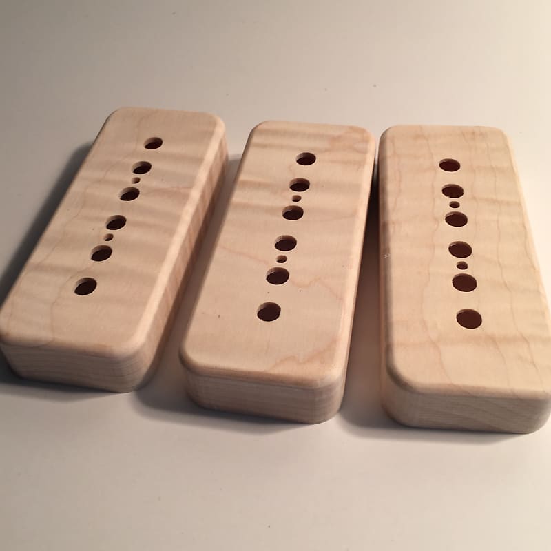 Guilford Flame Maple P-90 Pickup Covers for Bare | Reverb Australia
