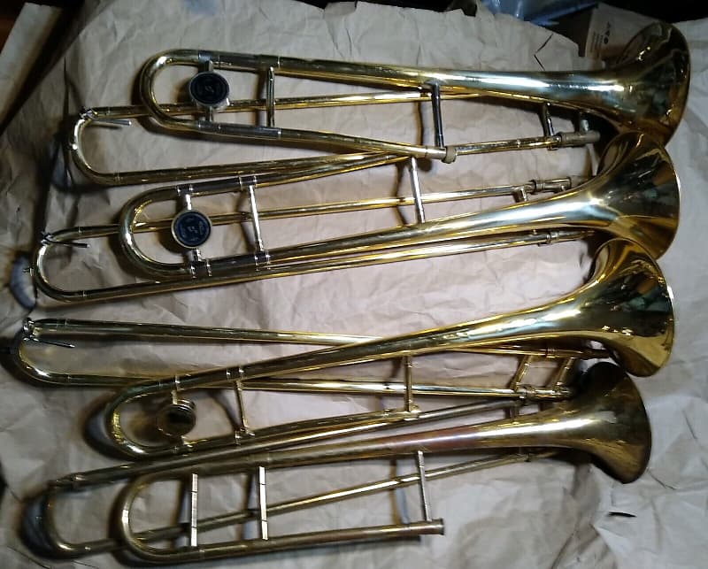 FOUR Trombones with mouthpieces! Mountain Wind Tenor Trombone | Reverb