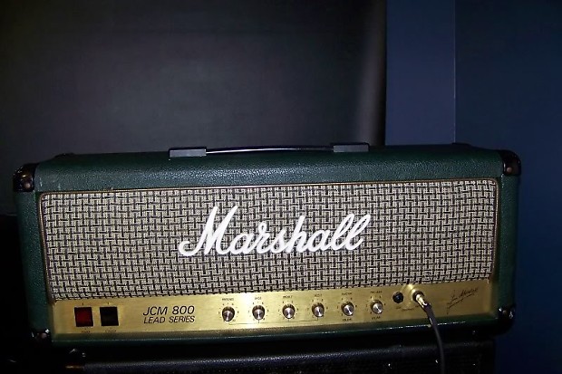 Marshall JCM 800 2204 50 Watt Lead Head 1986 Hunter Green | Reverb