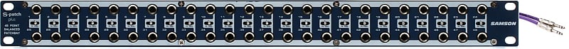 Samson S-Patch Plus 48-point Balanced Patchbay Bundle with | Reverb