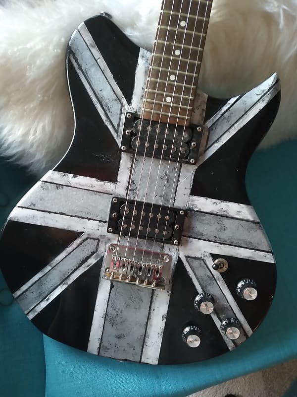 Washburn Lyon LI15 Greystone Union Jack 2000-2005 - Hand | Reverb