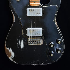 Heavy Relic Fender '72 Telecaster Custom! Black NYC Punk Tele | Reverb