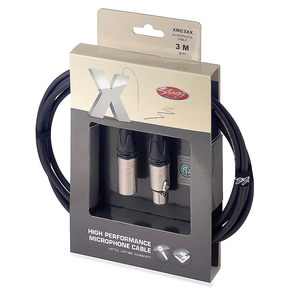Stagg X Series XLR Microphone Cable - 10' | Reverb