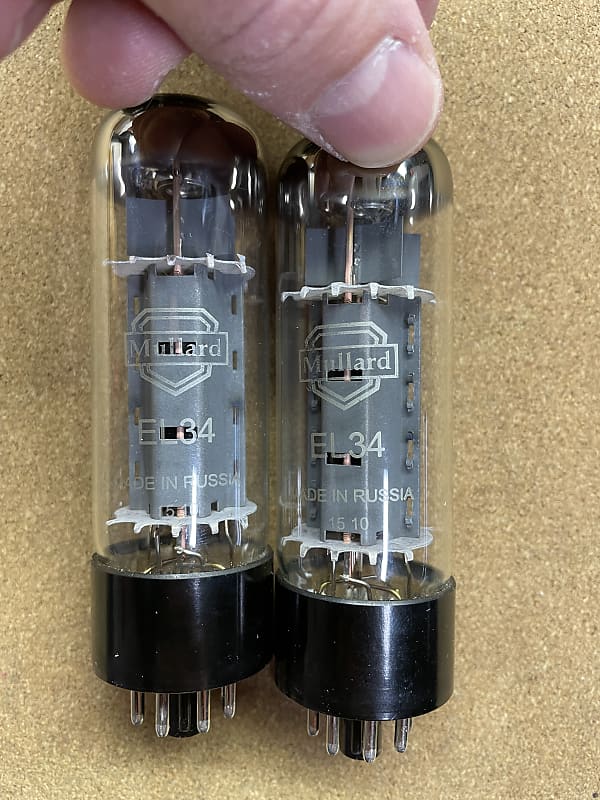 Mullard EL34 Matched Power Tube Set | Reverb