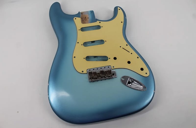 MJT Ultralight Strat Body 2022 Skyburst Metallic Alder | Reverb