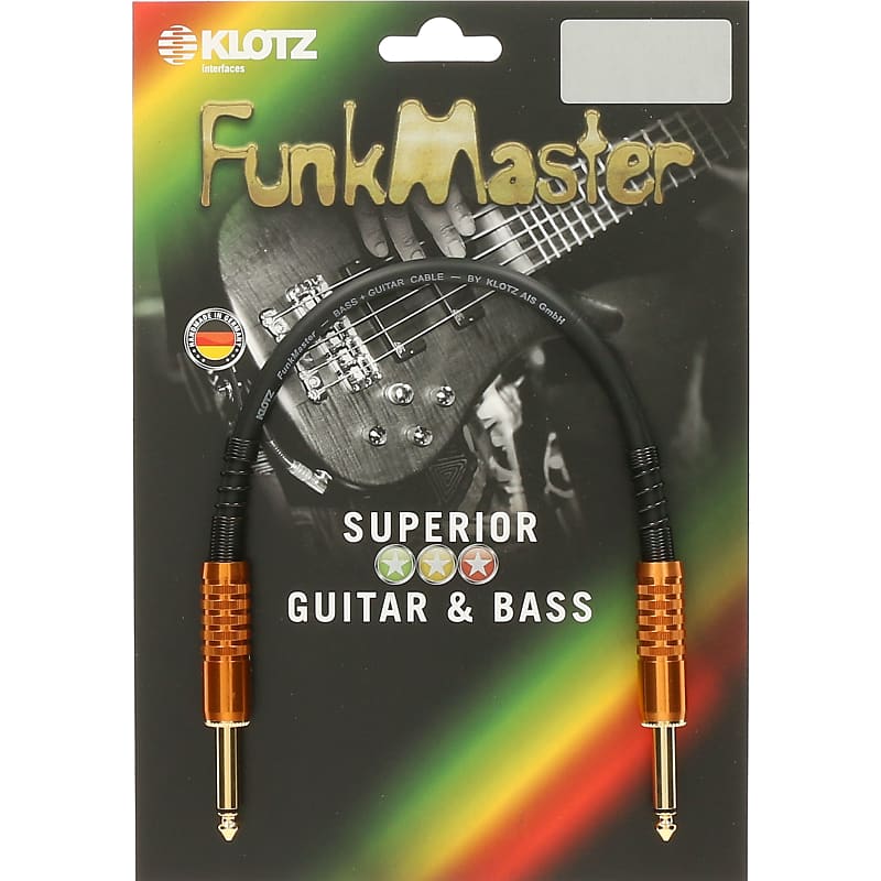 Klotz Pedal Patcher, 0,9m,straight Stevens FunkMaster, | Reverb