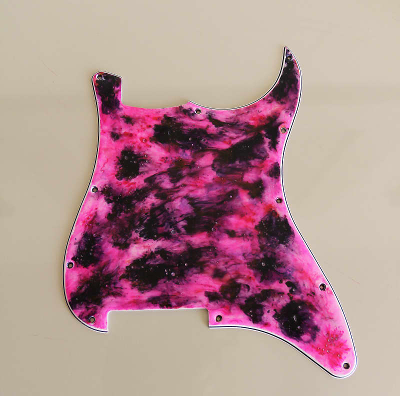 Pickguard Stratocaster Pink Purple | Reverb