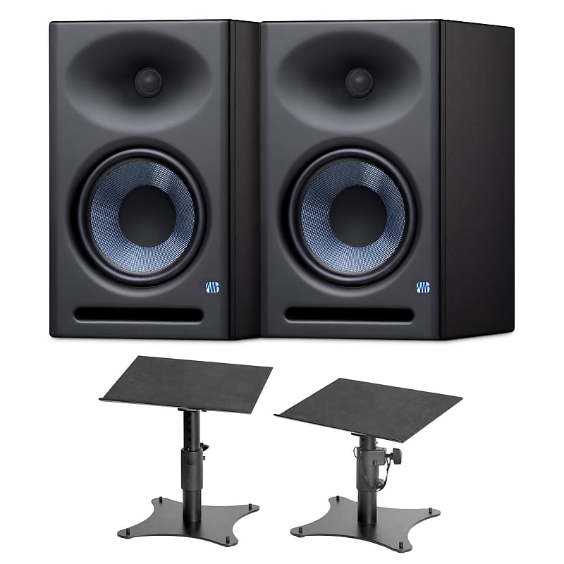 PreSonus E8XT Studio Monitor Pair Bundle with On-Stage | Reverb