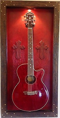 Handmade 48" Deluxe Guitar Frame " Red Lighthouse" - gFrames | Reverb