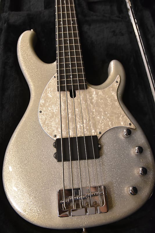 Modulus Flea bass 5 FU5 FB5 funk unlimited 2002 Silver | Reverb