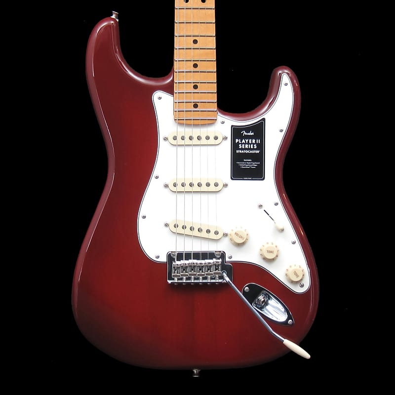Fender Player II Stratocaster, Maple Fingerboard, Transparent | Reverb