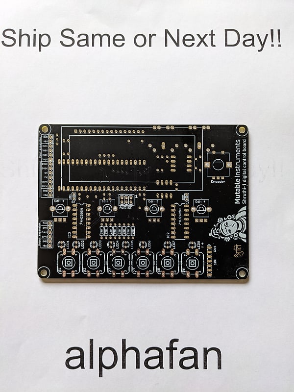 Mutable Instruments Shruthi motherboard PCB + voicecard PCB | Reverb