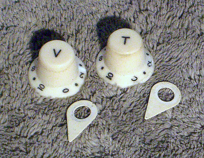 Vintage guitar control knobs Teisco Kawai Japan w/pointers | Reverb
