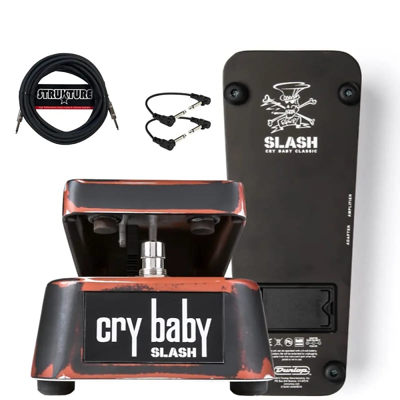 Slash Cry Baby Classic Wah SC95 Guitar Effects Pedal W/Cables | Reverb