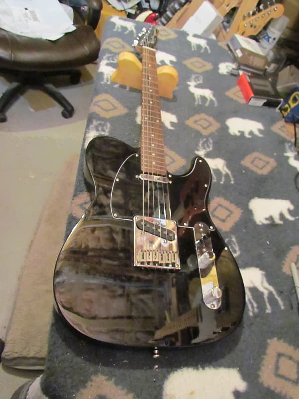 Squier Standard Telecaster by Fender - Black with Matching | Reverb