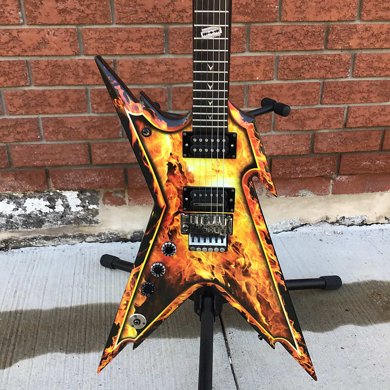 Dean Razorback Explosion Electric Guitar | Reverb