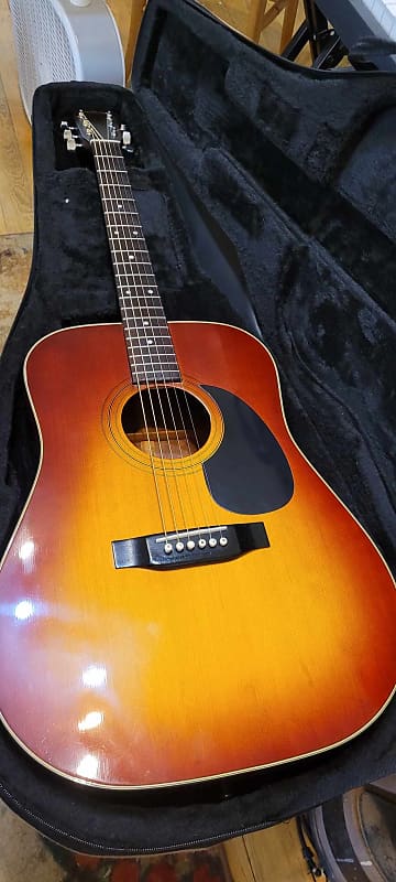 Martin Sigma DM-S4S Solid Top Cherry Burst Dreadnought | Reverb