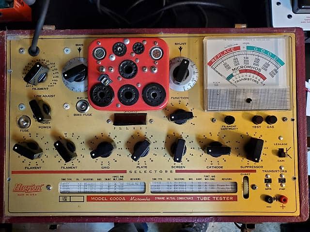 Hickok 6000A tube tester excellent condition works great! | Reverb