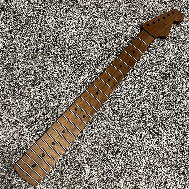 Warmoth Roasted Maple Stratocaster Neck | Reverb