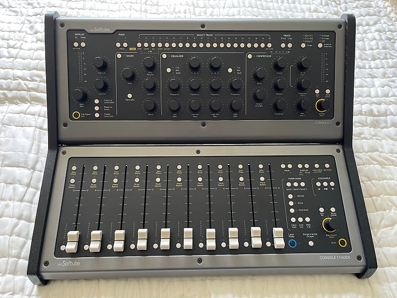 Softube Console 1 MKII and Fader Bundle with Hardwood Stand | Reverb