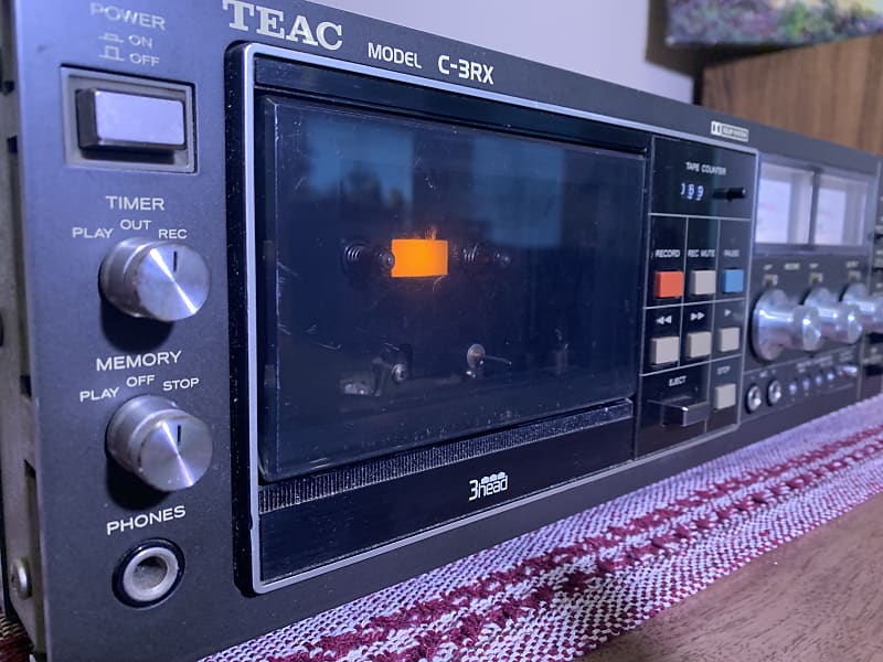 TEAC C-3RX 3-Head Cassette Player w/ RC-70 Remote -- SERVICED | Reverb