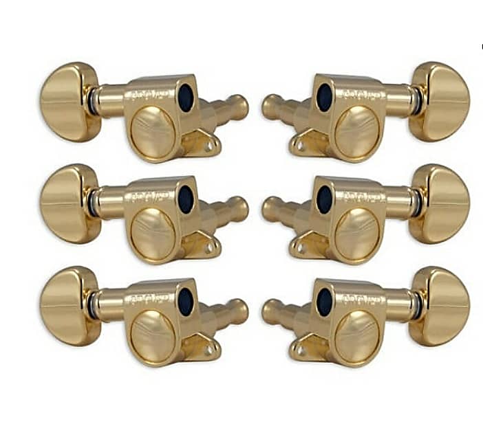 Grover Mini 3 x 3 Tuners - Gold | Reverb