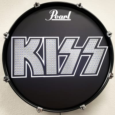 Kiss Mirror Ball Wall Mounted Display Drum with LED Lighting | Reverb