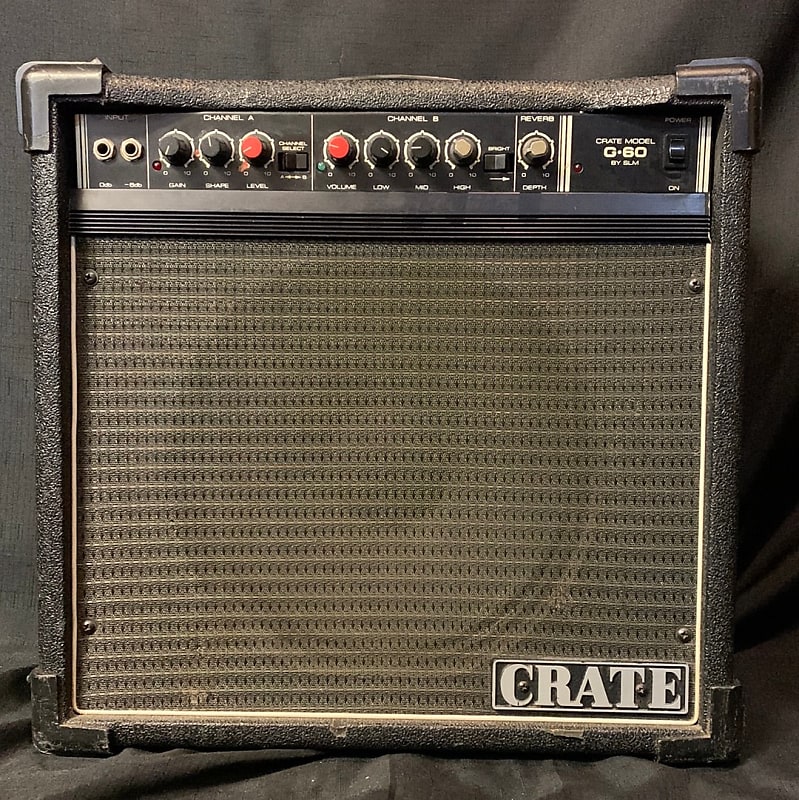 Vintage 1980s Crate G-60 1x12 60w Solid State Guitar Combo | Reverb