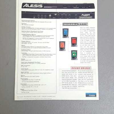 Alesis QuadraSynth Plus Piano / S4 Plus Keyboard/Module - | Reverb