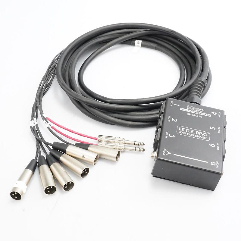 HOSA SH 6x2 20 Little Bro Sub & Mogami Gold DB25-XLR Snake | Reverb