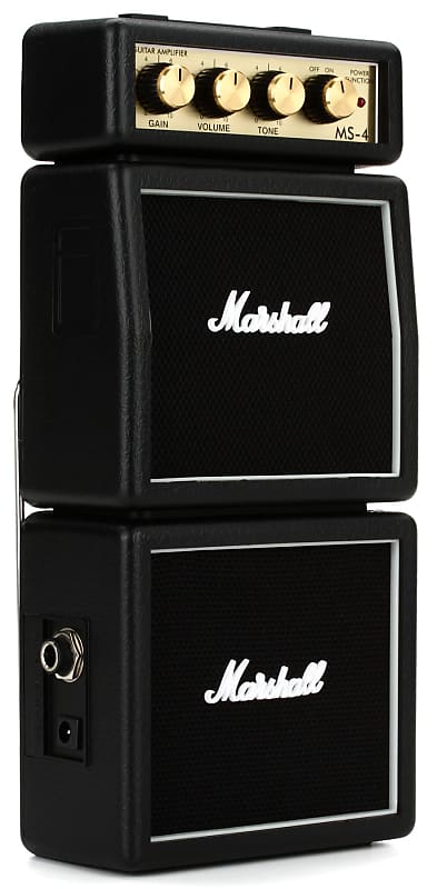 Marshall MS-4 1-watt Battery-powered Micro Stack - Black | Reverb
