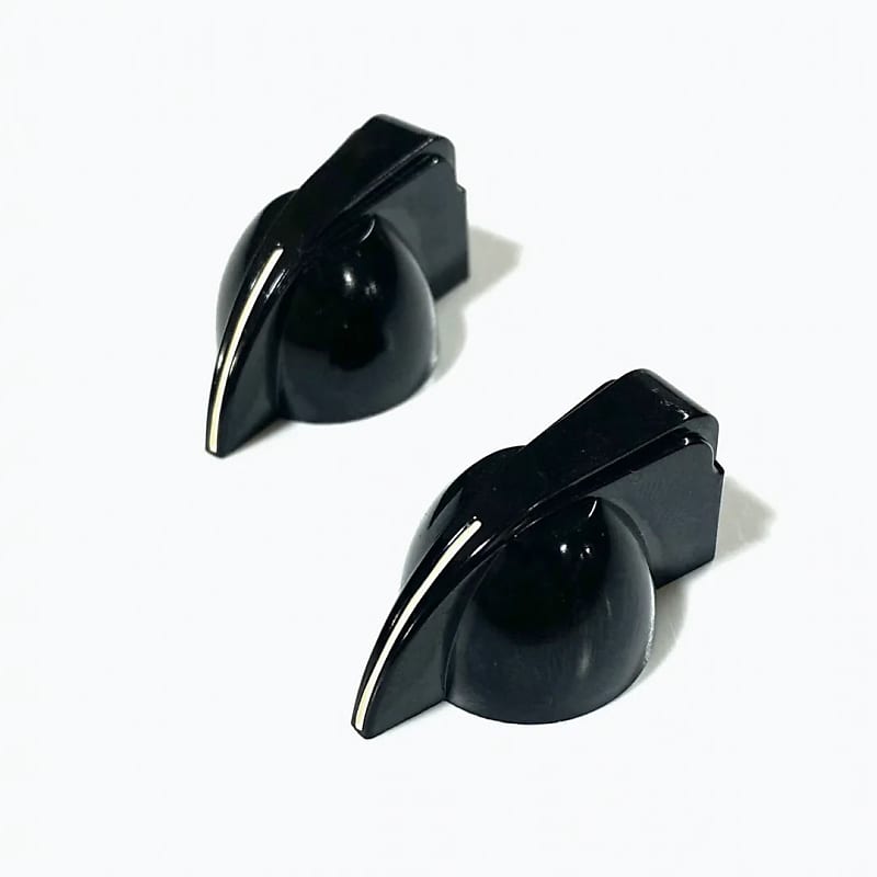 Allparts PK-0173 Set of 2 Chicken Head Pointer Knobs Black | Reverb
